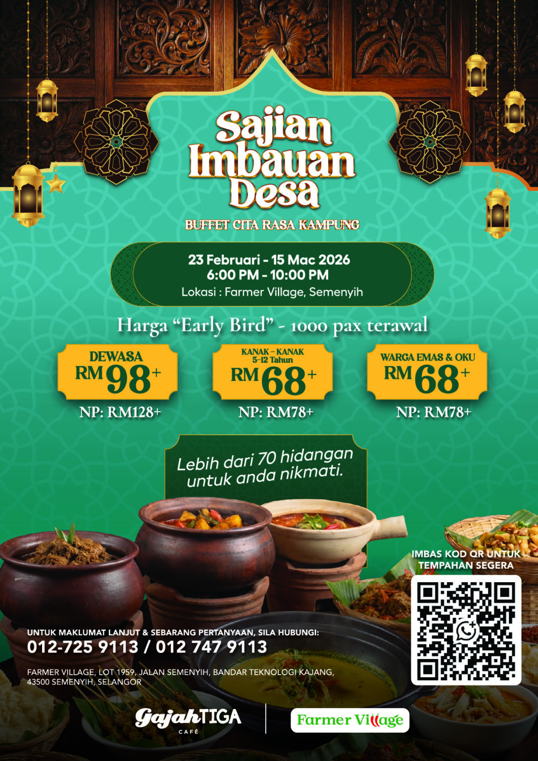 Sajian Imbauan Desa: Gajah Tiga X Farmer Village Tawar Lebih 70 Menu ...